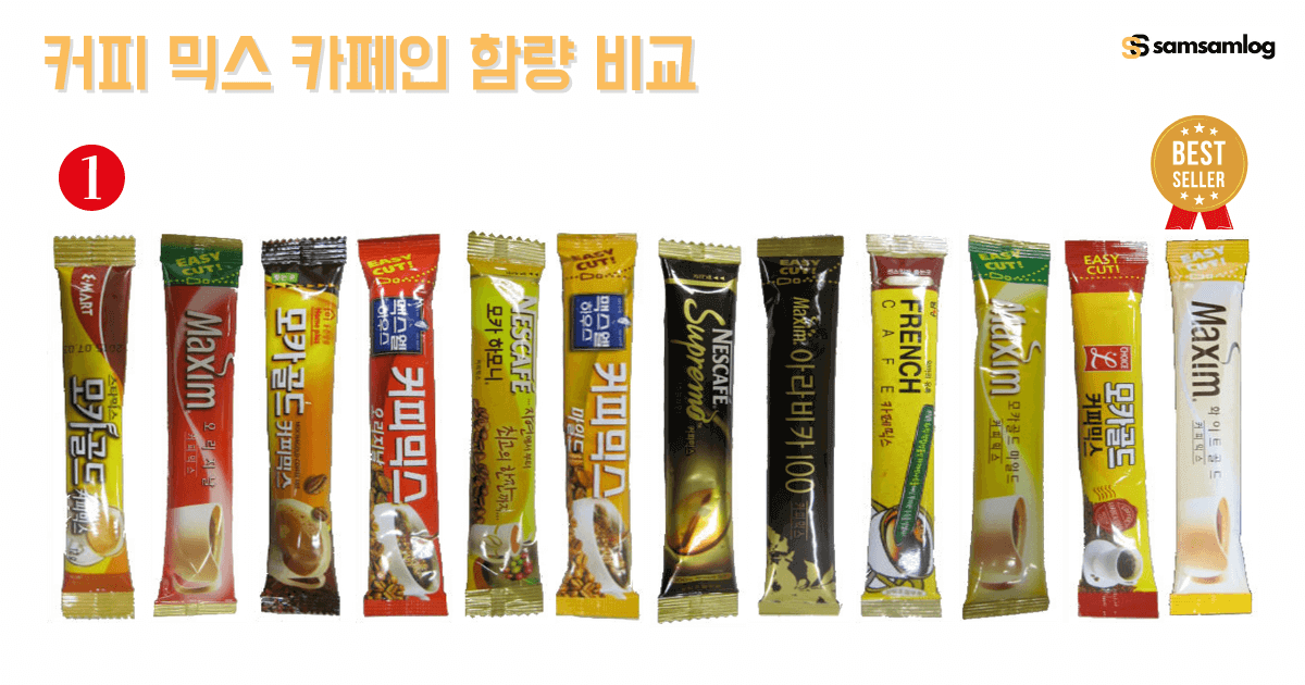 커피 카페인 함량 비교 커피 종류커피 믹스커피 전문점편의점 커피 카페인 함량 순위 총 정리